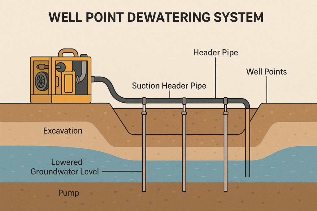 Best well point Dewatering supplier in Dubai|Choose the best